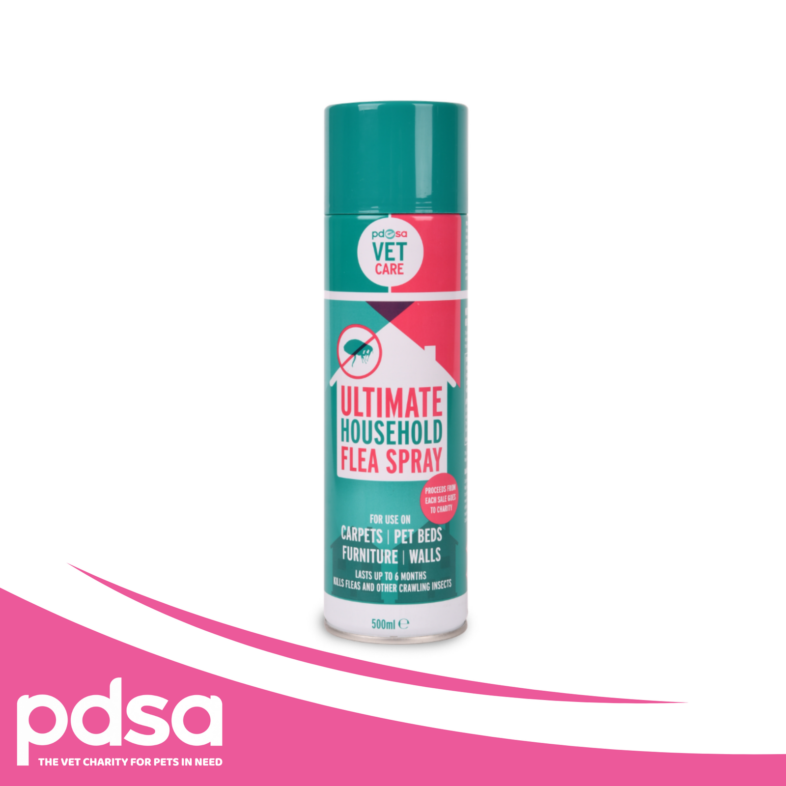 Flea Spray Treatment for Home - PDSA Vet Care Approved
