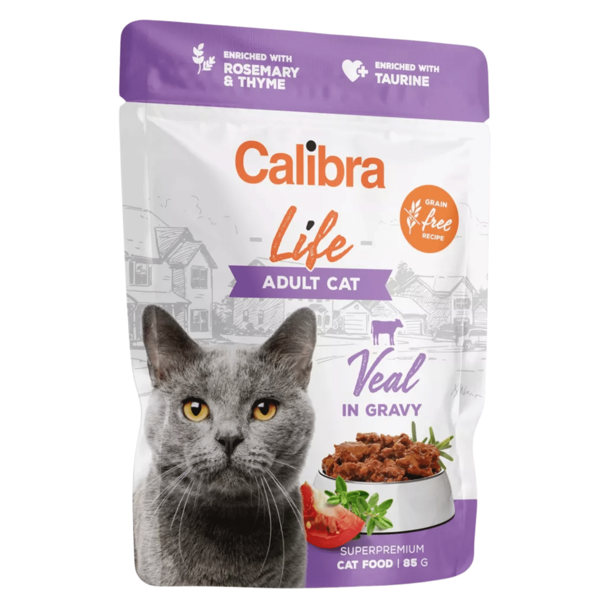 Calibra Life Pouches | Adult Cat | Veal