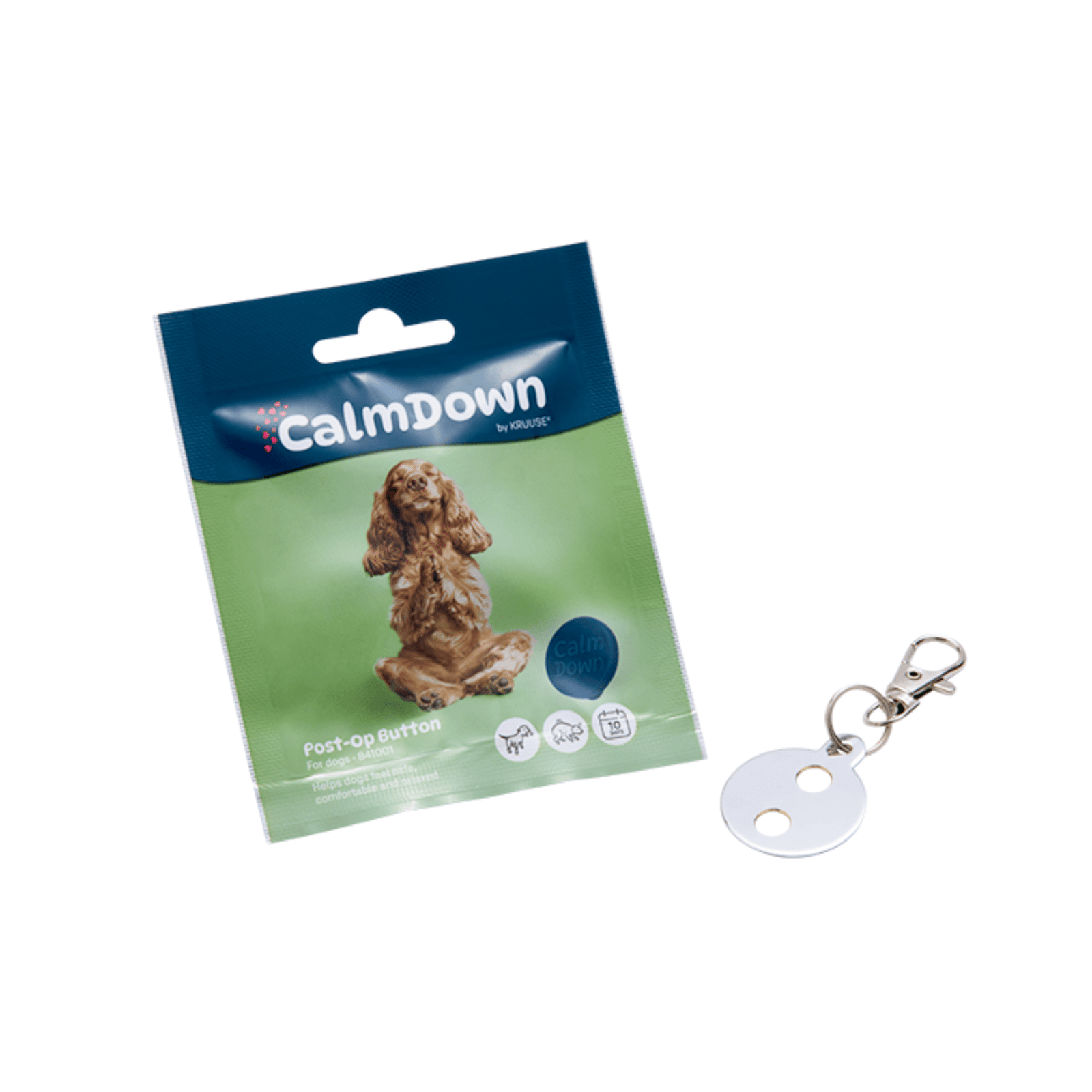 KRUUSE CalmDown Button For Dogs with Collar Tag